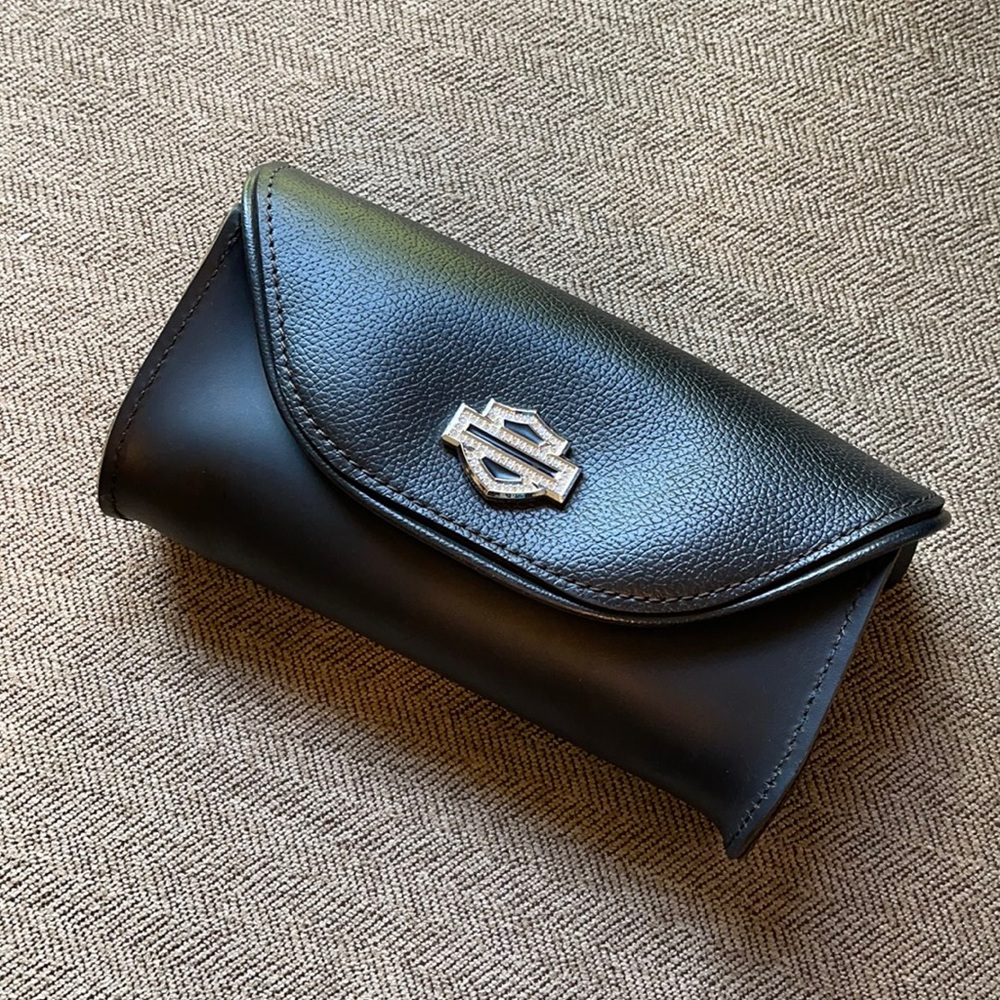 Genuine Harley Davidson Leather Bike Pouch - Gem